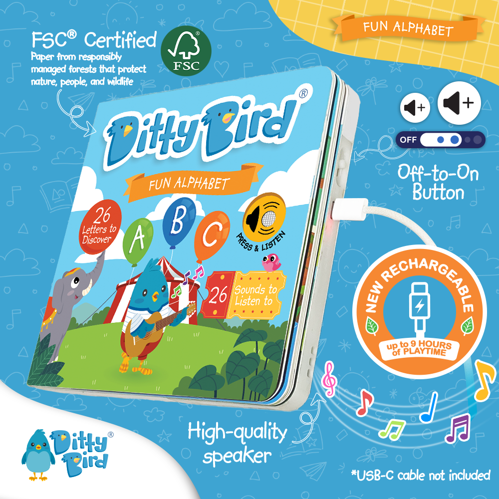 Ditty Bird | ABC Fun Alphabet | Interactive musical song book