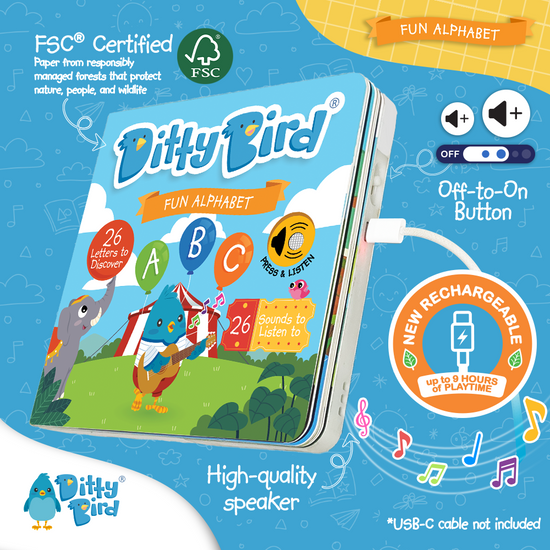 Ditty Bird | ABC Fun Alphabet | Interactive musical song book